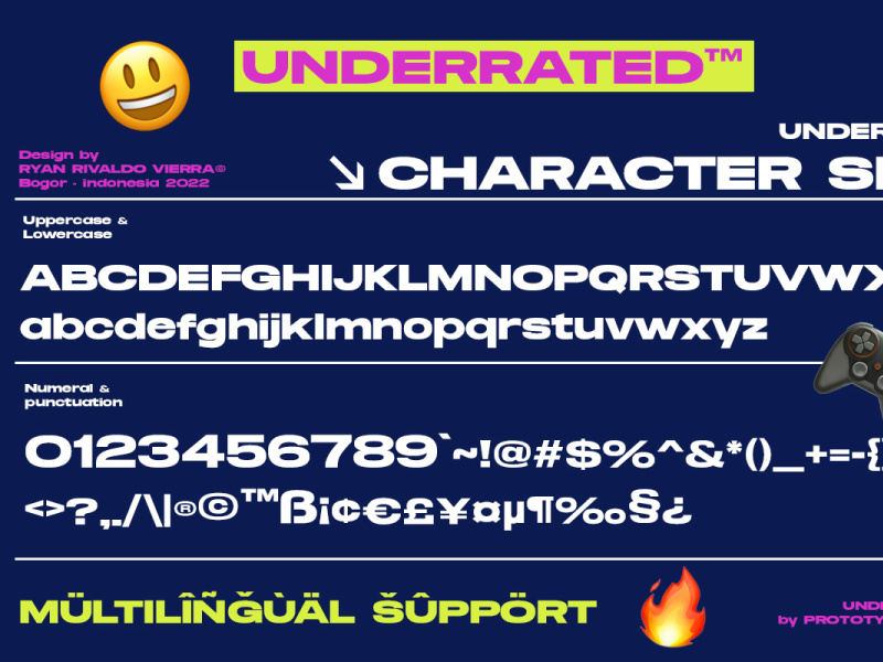 Underrated Font by Ryan Rivaldo Vierra on Dribbble