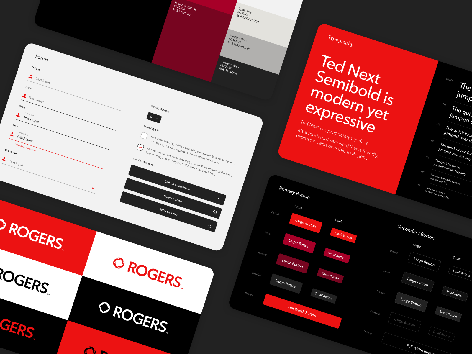 Rogers Digital Design System by Deb Sauvé on Dribbble
