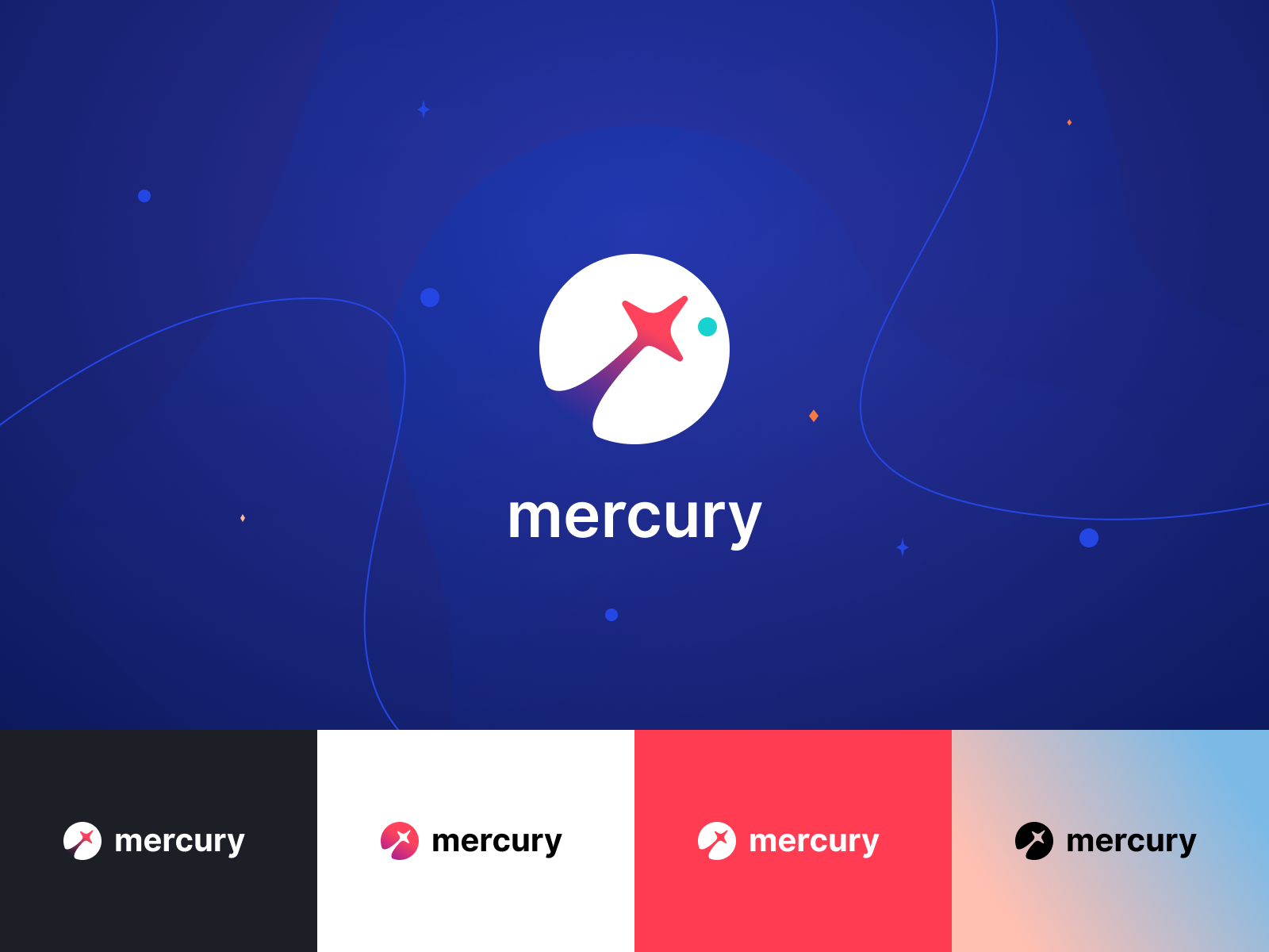 Mercury Logo by Anton Kovalev on Dribbble