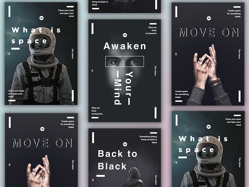 THE VISION poster series by Rasslen Ansi on Dribbble