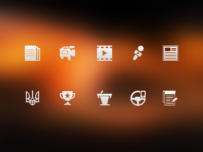 News Icons for iPad app by Halo Product on Dribbble