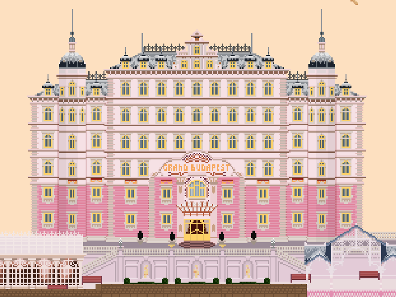 Pixel Grand Budapest Hotel by Coco Vega on Dribbble