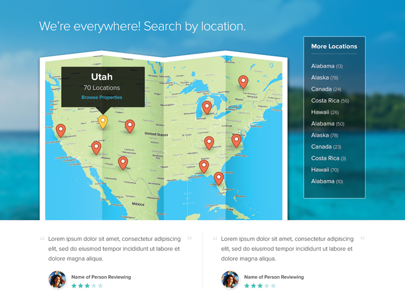 Pretty property map by Allie Mounce on Dribbble