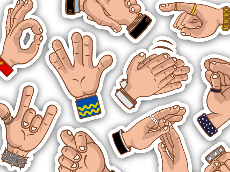 Hands Sticker Pack by Katerina Khachatryan on Dribbble