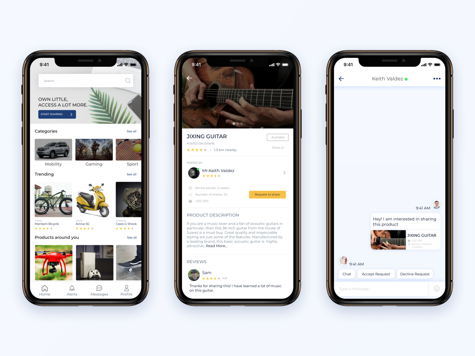 Share anything - App by Apoorv Arora on Dribbble