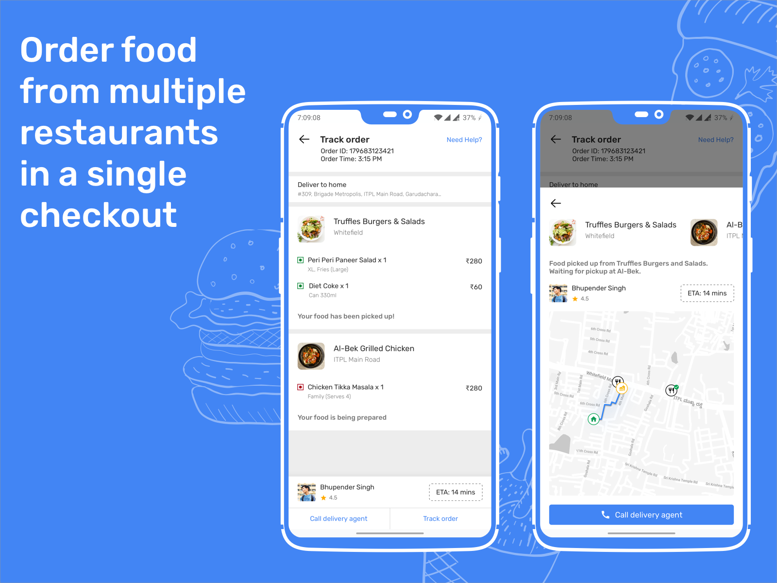 Track Order - Multiple Restaurant Checkout by Apoorv Arora on Dribbble