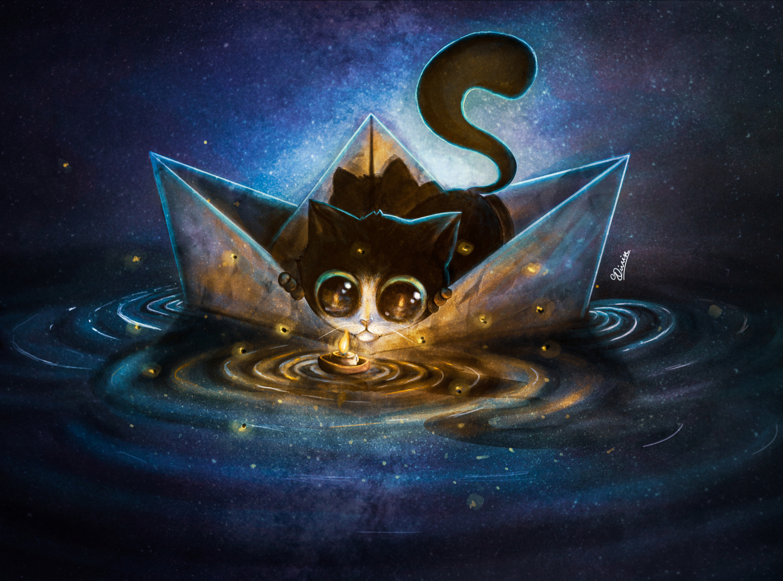 My Cat Illustration by Divin Divakaran on Dribbble