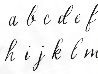 Calligraphy Abc by Alicia on Dribbble