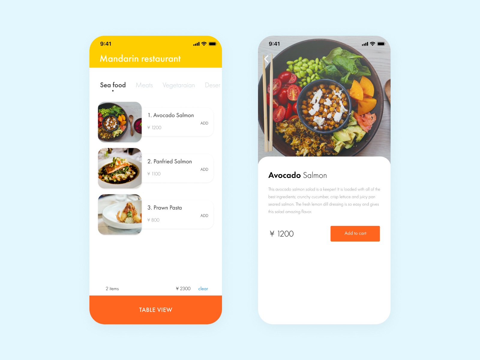 Food Menu Mobile App by Yevhen on Dribbble