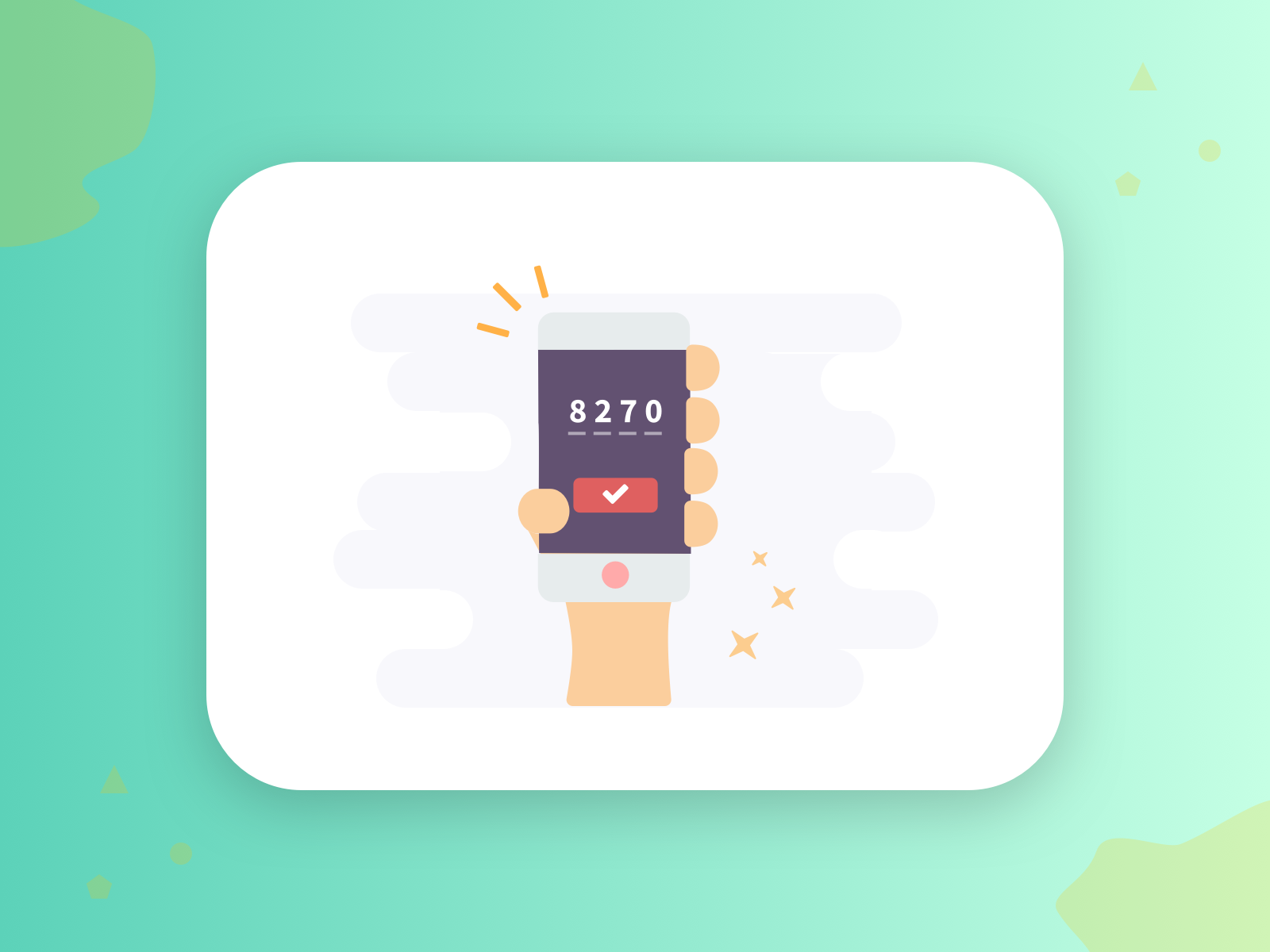 Illustration OTP (One Time Password) by Faizal Senawijaya on Dribbble