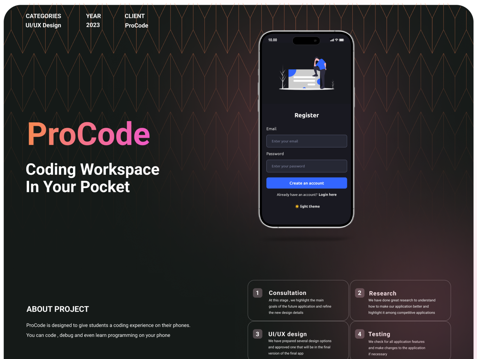 Phone Coding App ProCode | UI & UX Design by Proxie Studio on Dribbble