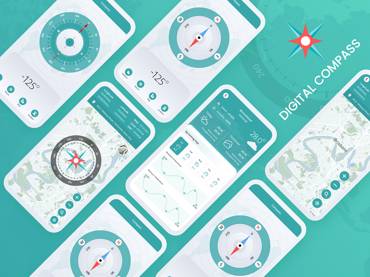 Browse thousands of Compass UI images for design inspiration | Dribbble