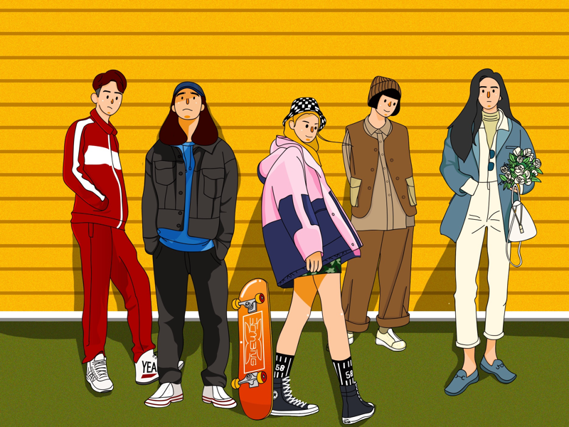 Nice people by caic on Dribbble