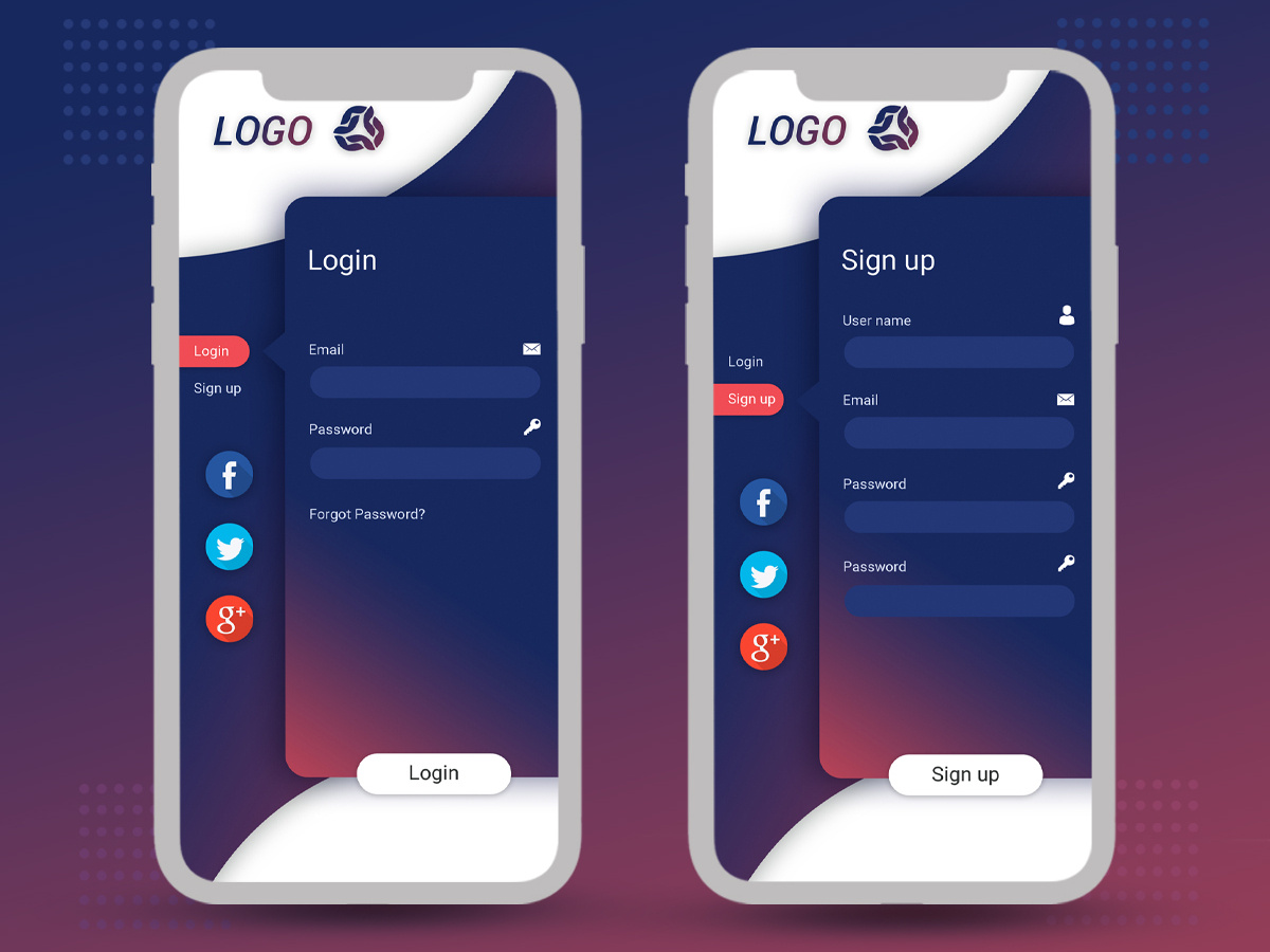 Login mobile UI by Himanshu Gautam on Dribbble Login mobile UI by Himanshu Gautam on Dribbble