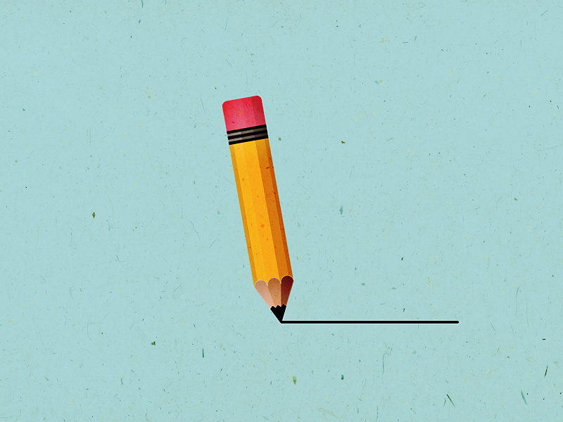 Flat Pencil by Eena Daou on Dribbble
