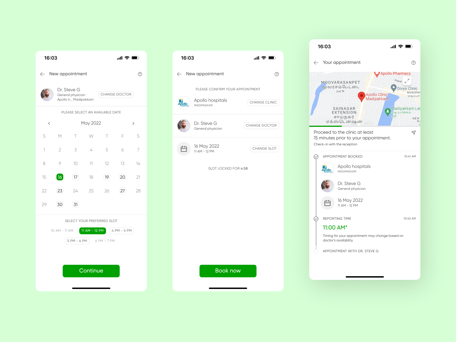 Appointment Booking Flow By Aditya Udayakumar On Dribbble