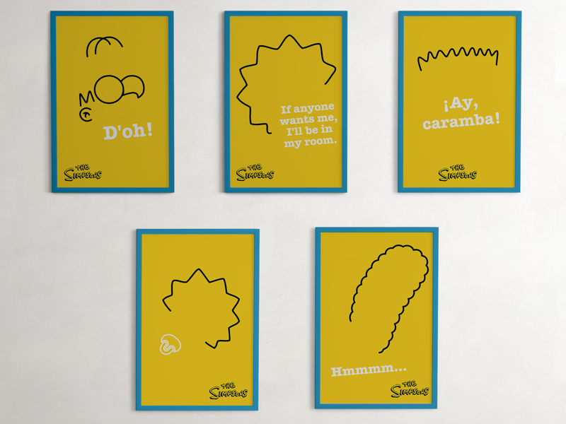 The Simpsons posters by Isaac Suarez on Dribbble