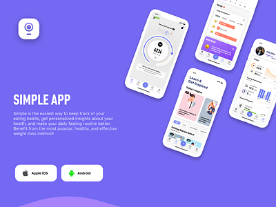 Simple App by Nikita Mukhortov on Dribbble