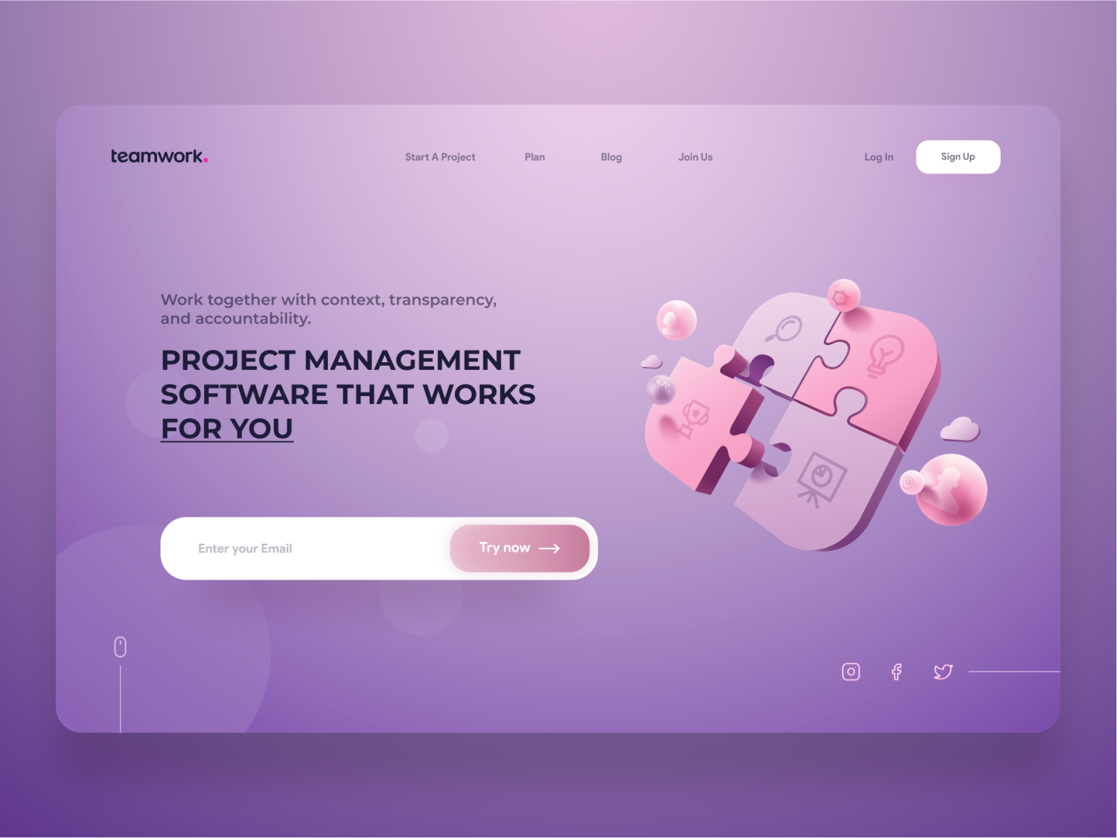 Teamwork Web Page Design by Aref Mehdipour on Dribbble