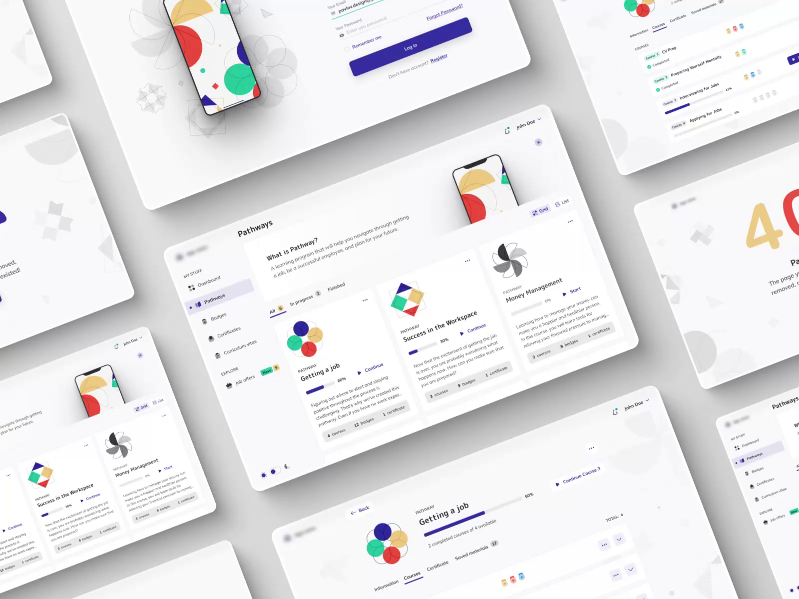 eLearning Pathways Light Theme UI by Neoteric by Artur Tuchowski for ...