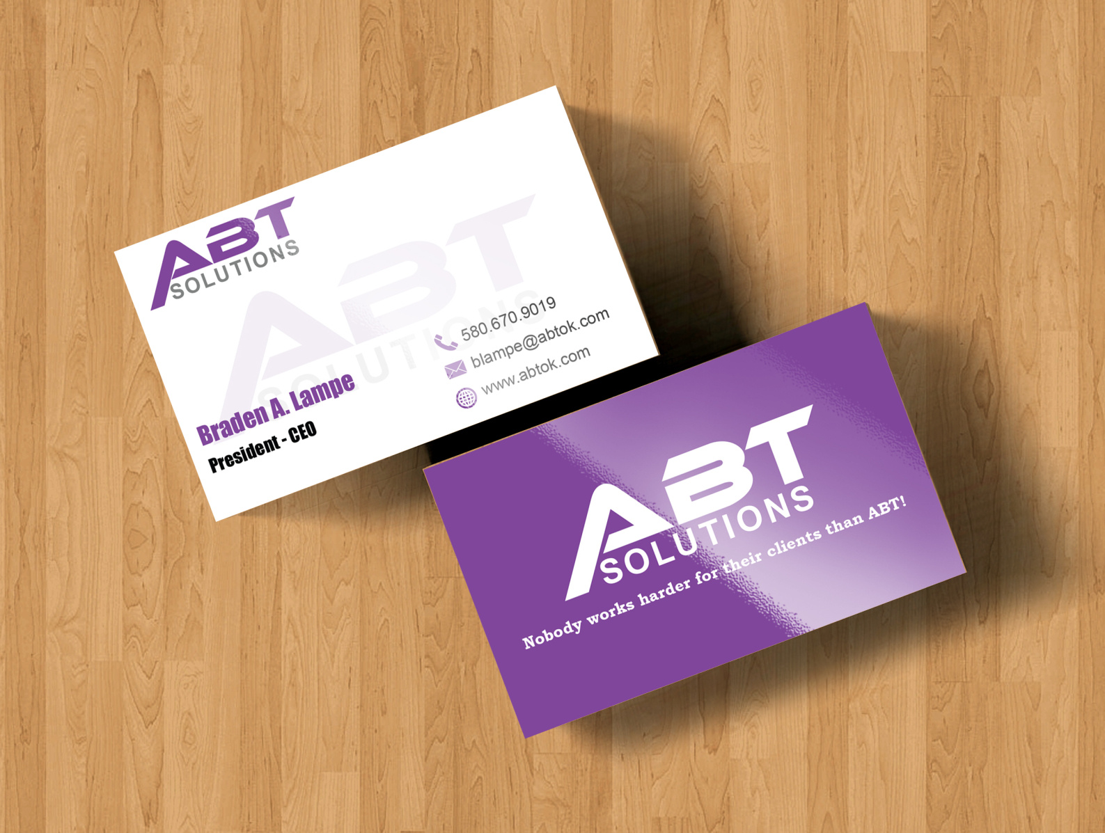 ABT Solutions Business Card Design by Bashir Rased by Bashir Rased on ...