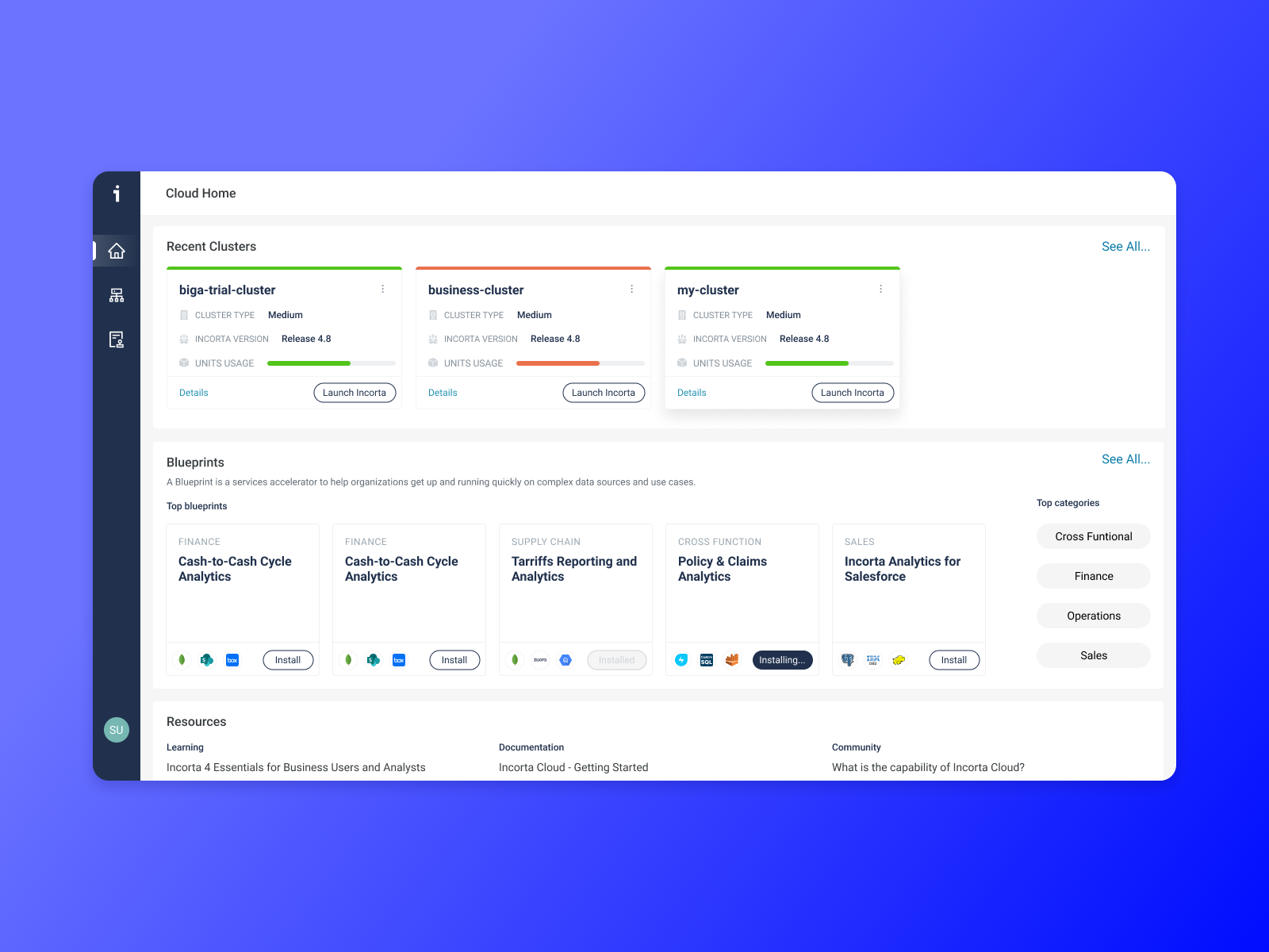 Cloud UI Main Page Design by Mona Li on Dribbble