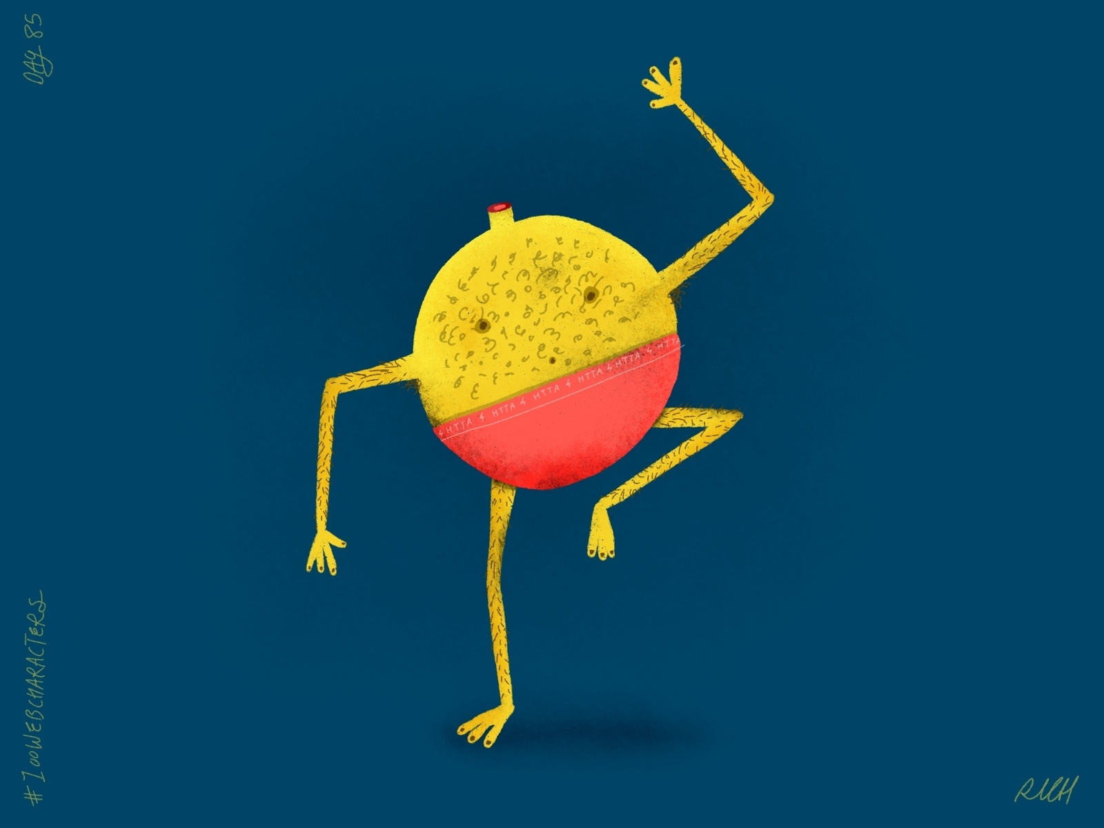 Day 85: Byron The Body by Rich Armstrong on Dribbble