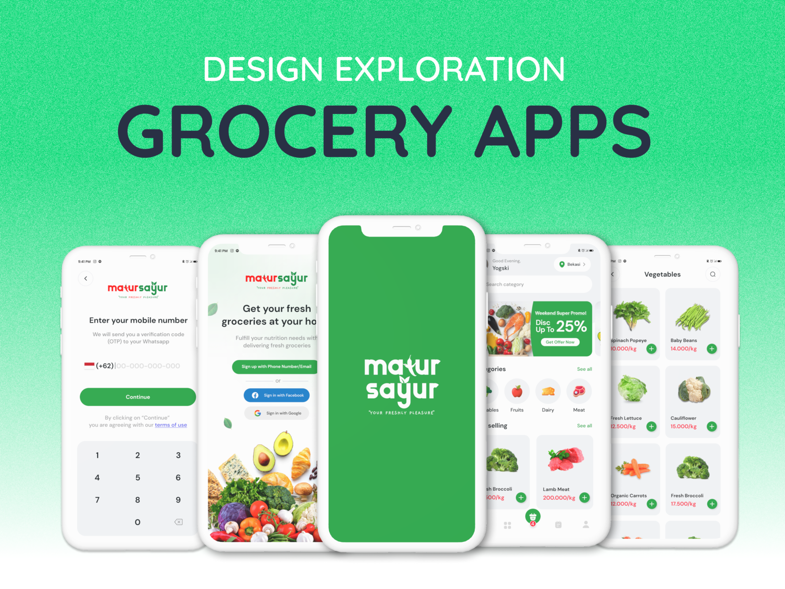 MaturSayur - Veggies and Groceries Apps by Hanom Yoga Bintoro on Dribbble