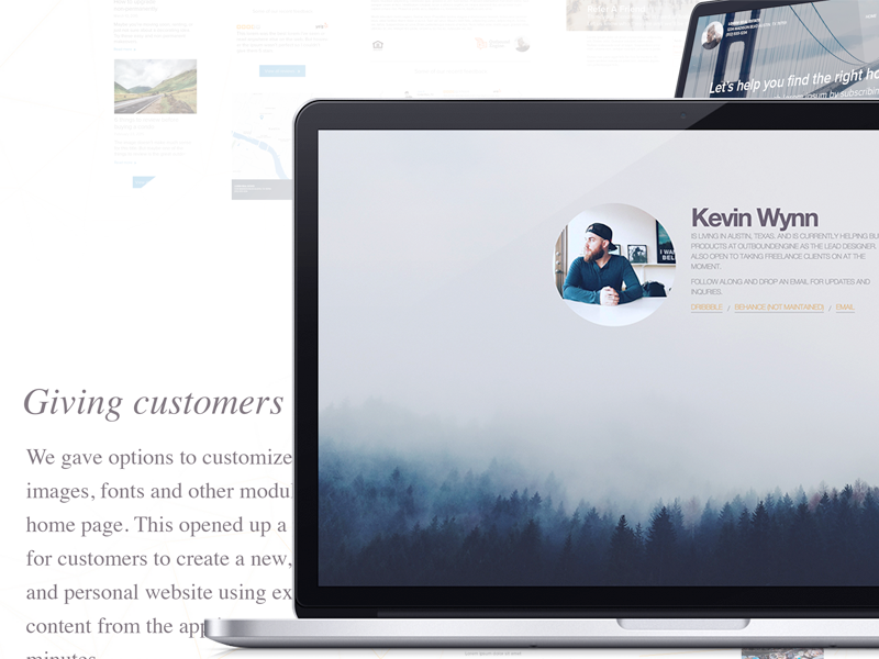 Personal Website Redesign by Kevin Wynn on Dribbble