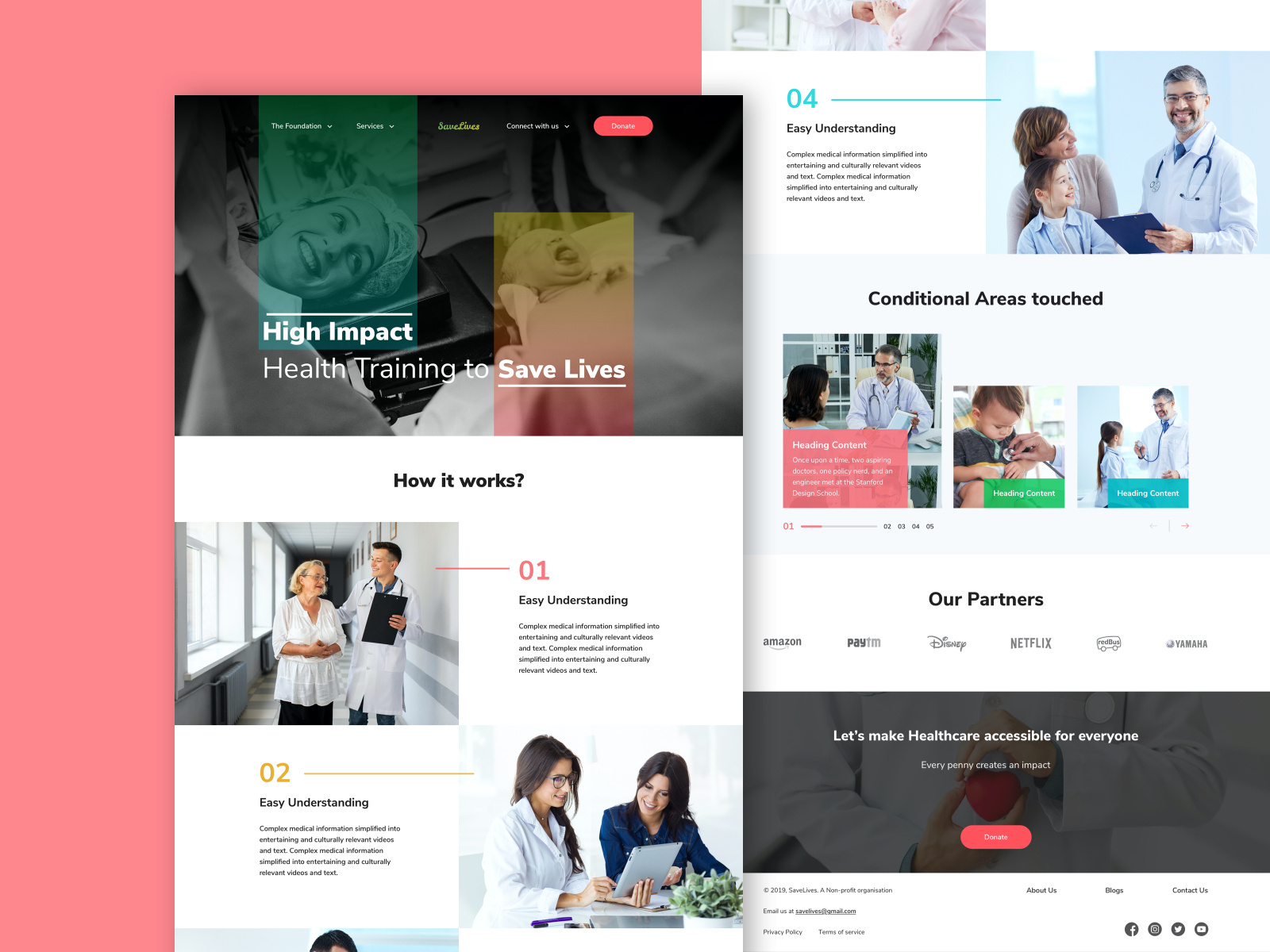 Homepage Design for an NGO by Harsha Vardhan Iln on Dribbble