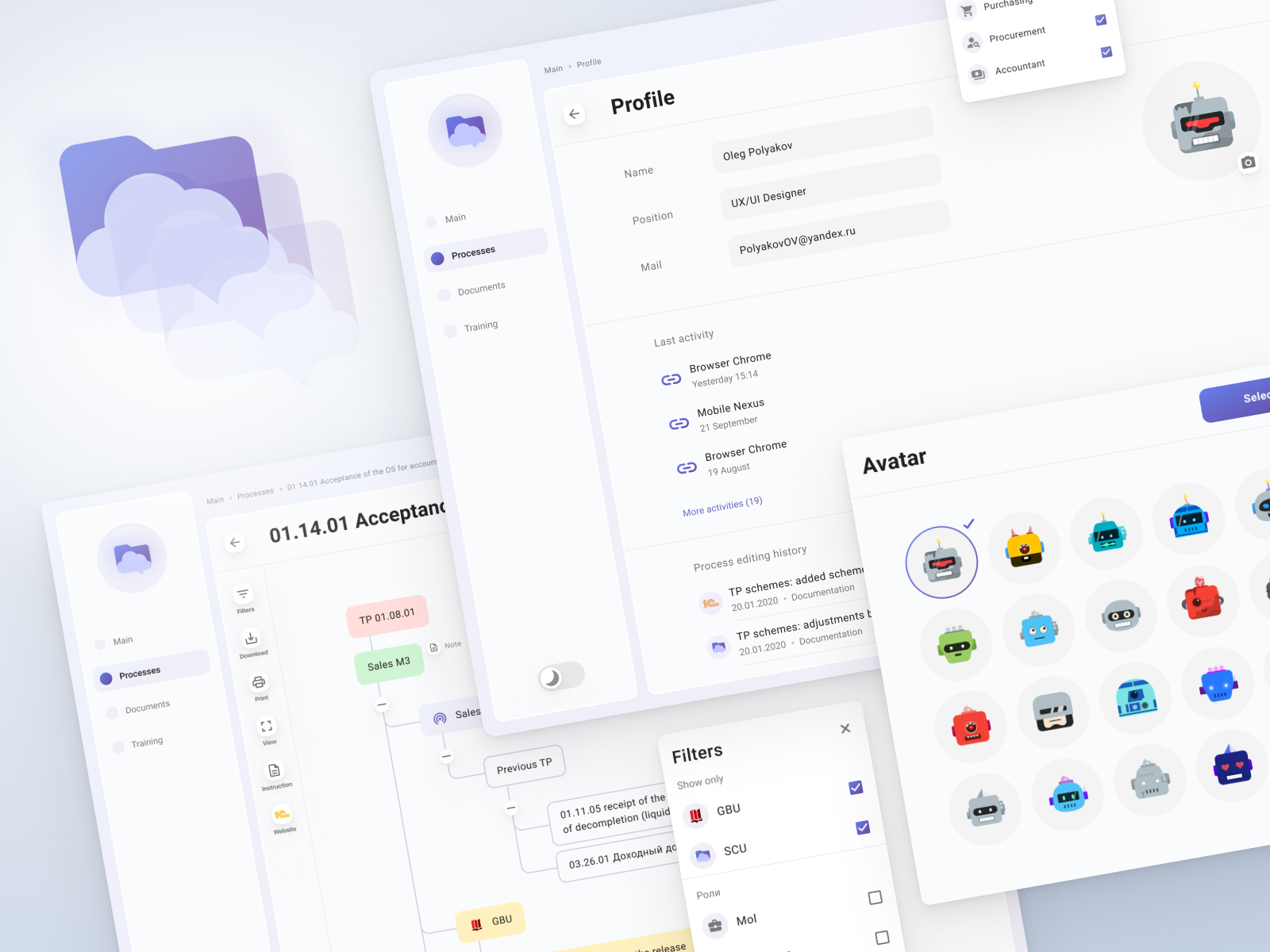 Portal design by Oleg Polyakov on Dribbble