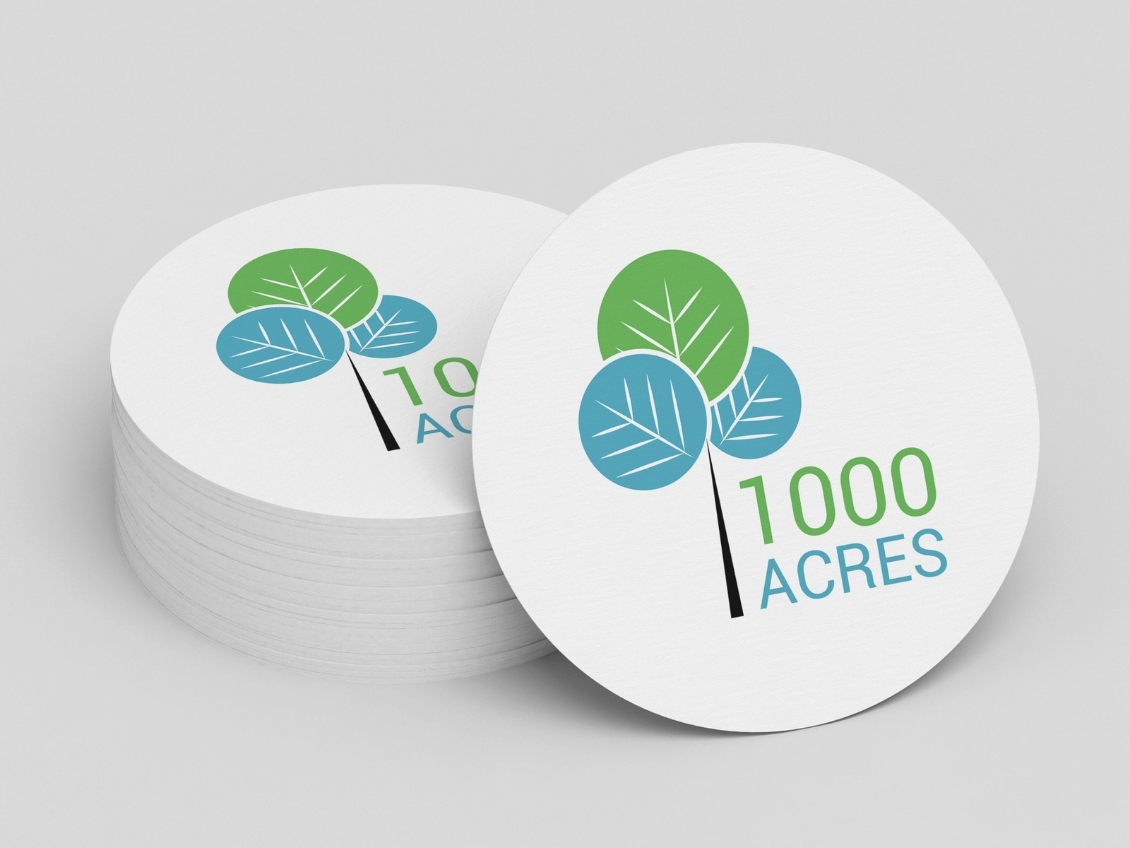 1000 Acres Logo Design by Adroit Technosys on Dribbble