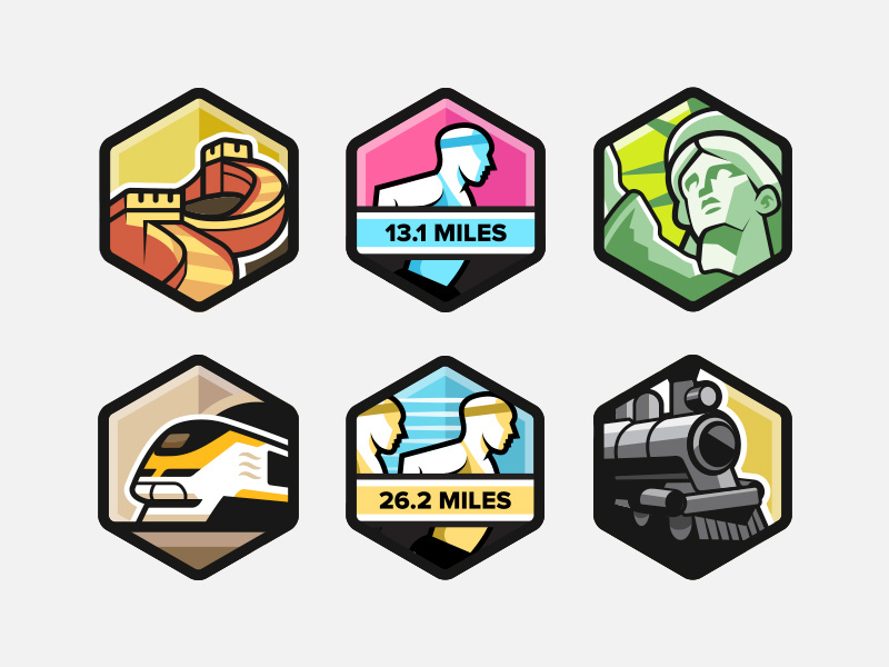 Unique Badges - 3 by Erica Leong for Assembly Co. on Dribbble