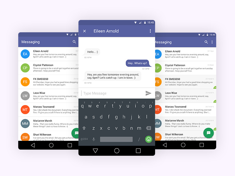 Messaging by 🏅Chandan Mishra on Dribbble