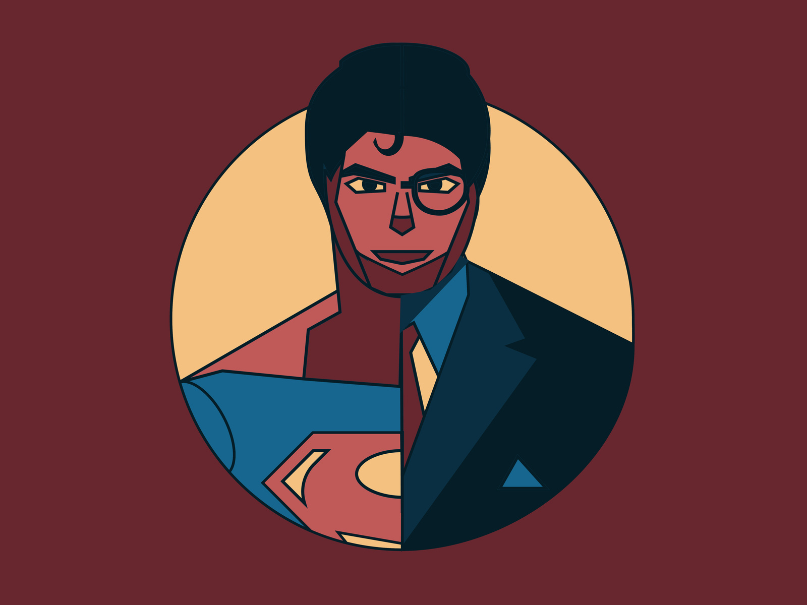 Superman/Clark Kent by Sim on Dribbble
