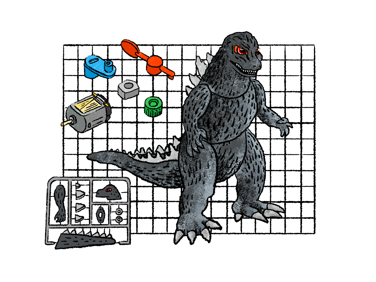 Godzilla! by Bora Kang on Dribbble