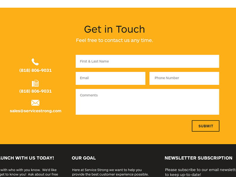 Contact by Allison Cassels on Dribbble