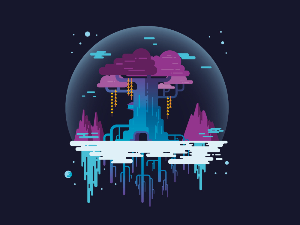 Space Tree by Marta Todorovic on Dribbble
