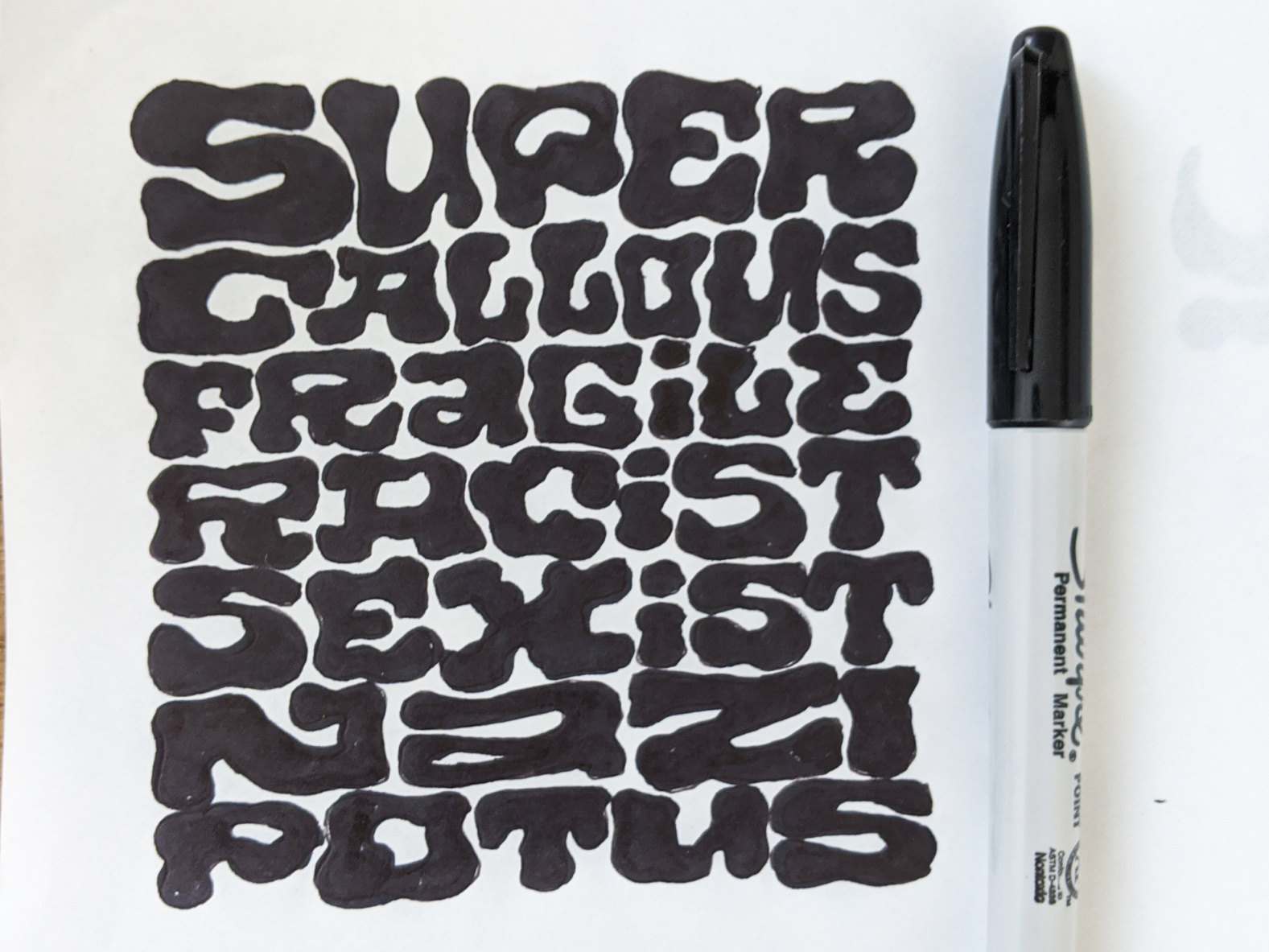 Super Callous Fragile Racist Sexist Nazi Potus by KimberlyMunn on Dribbble