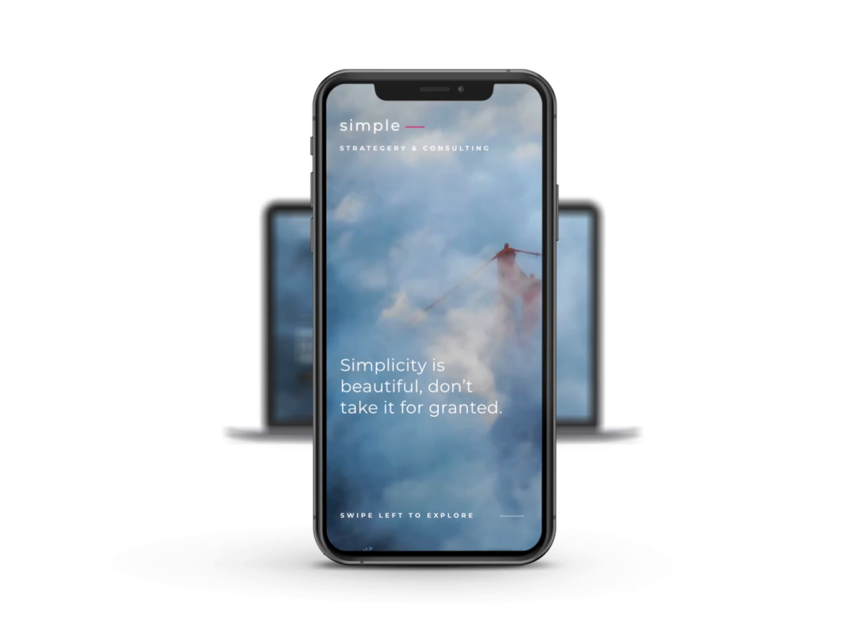 Simple Website (mobile/desktop) by Mike Perry for Amaze on Dribbble