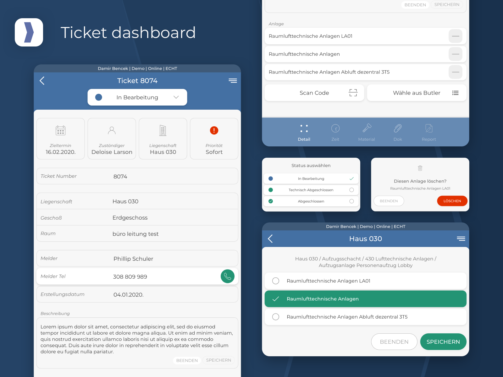 Facility management - Ticket dashboard by Vice Rukavina on Dribbble
