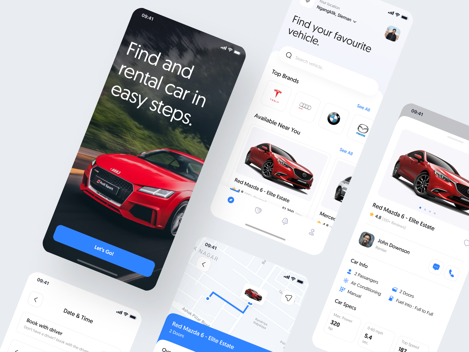 Rental Car App - Exploration by Arsanda Maulana on Dribbble