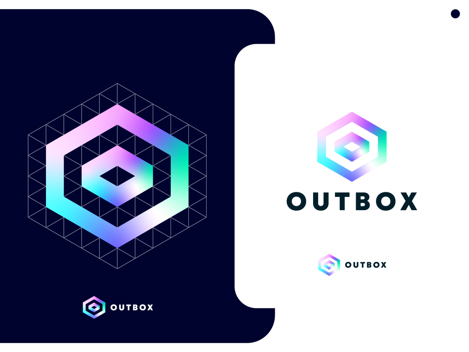 OutBox - Colorful - Gradient Logo Design by Sazzad Robin on Dribbble