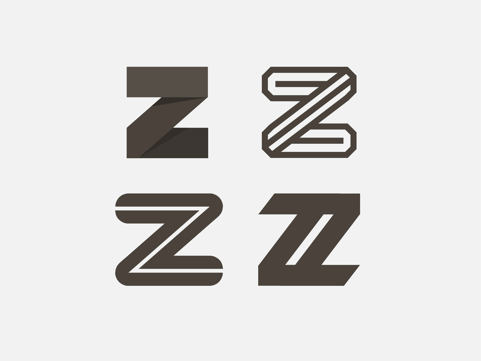 Z Lettermarks, the last of #lettermarkexploration by Marine Gavrilova ...