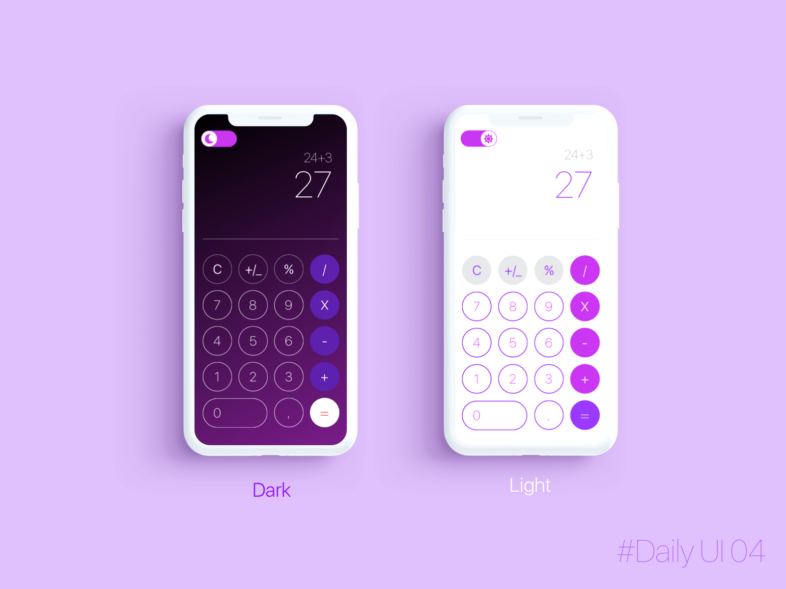Calculator by Andrea Asteriti on Dribbble
