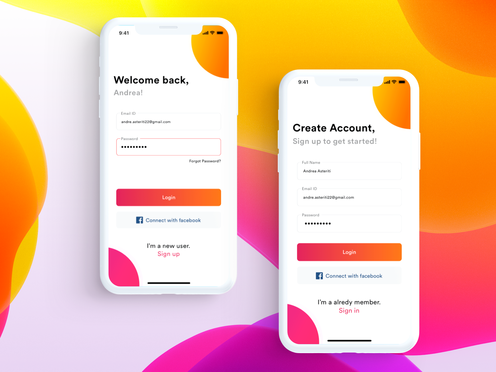 Sign Up by Andrea Asteriti on Dribbble