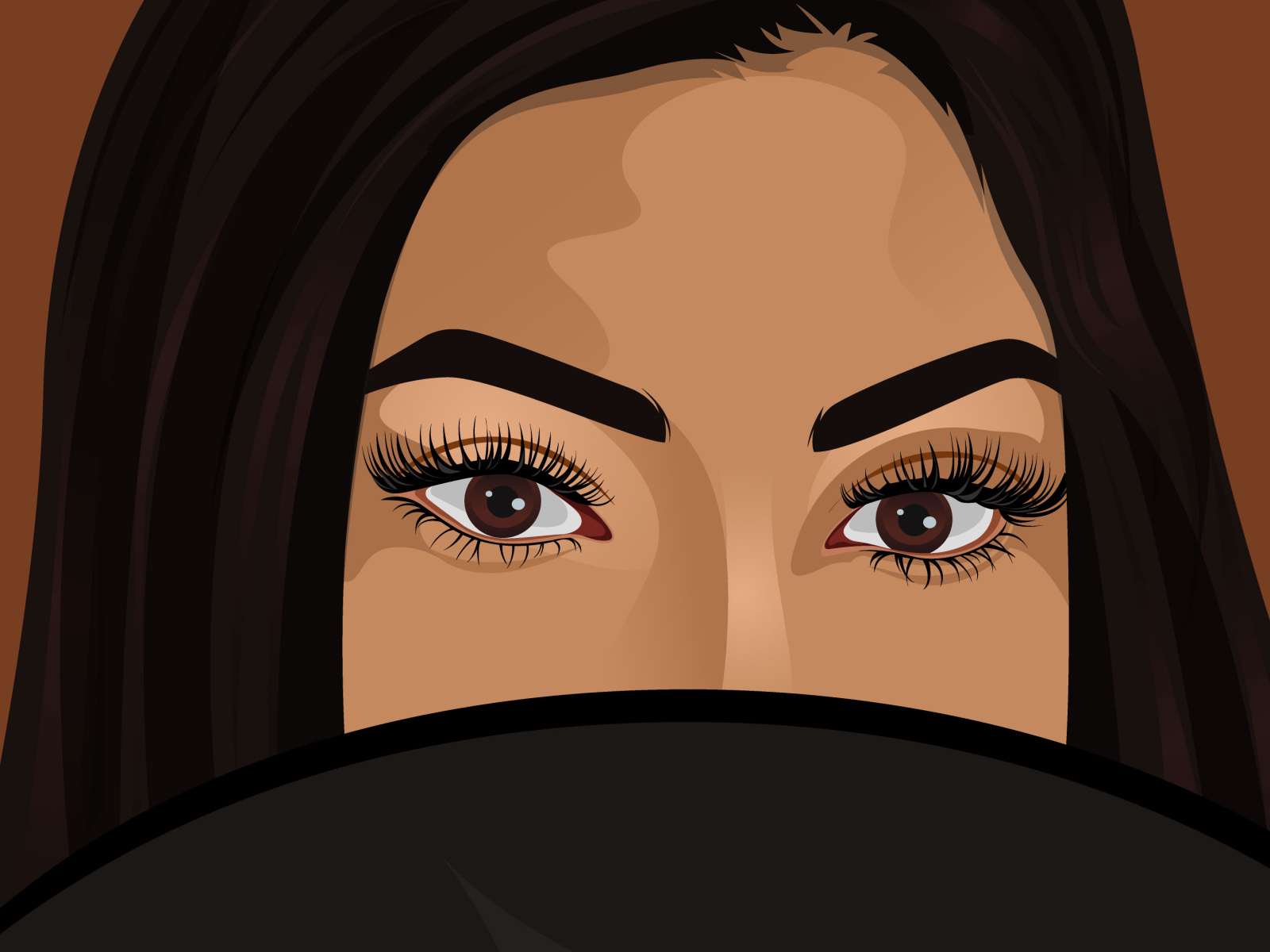 Vector Face Illustration by Alpa Pitroda on Dribbble