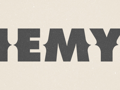 Enemy Type by David Jones on Dribbble
