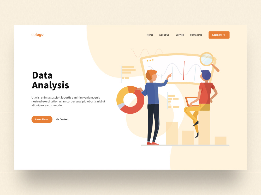 Data Analysis Header Design by DevCRUD on Dribbble