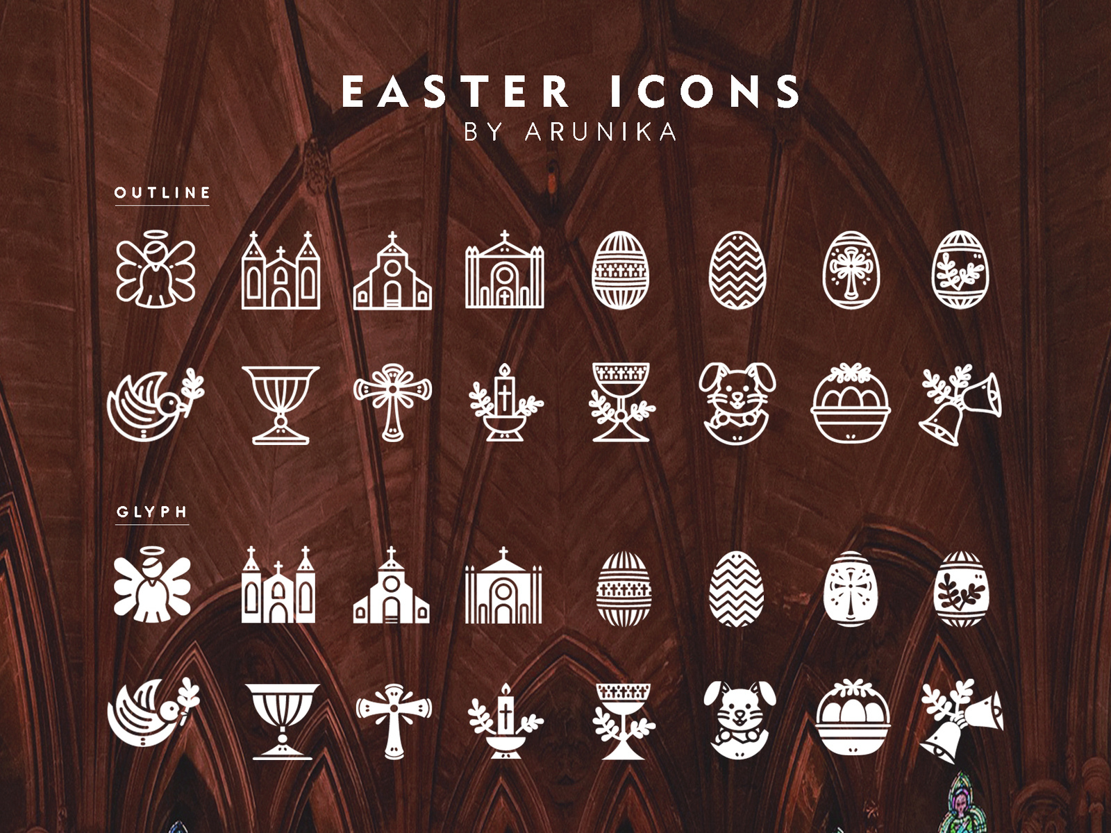Easter Icons by Arunika on Dribbble